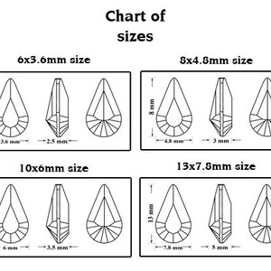 PRIMERO Crystals 4328 Pear - Highest Quality Fancy Stones - Made in ...