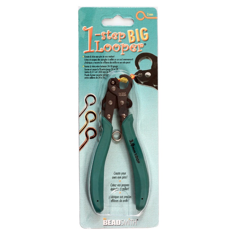 Beadsmith 1-step Looper Pliers: 24-18G Wire Loop Maker (1.5mm, 2.25mm ...