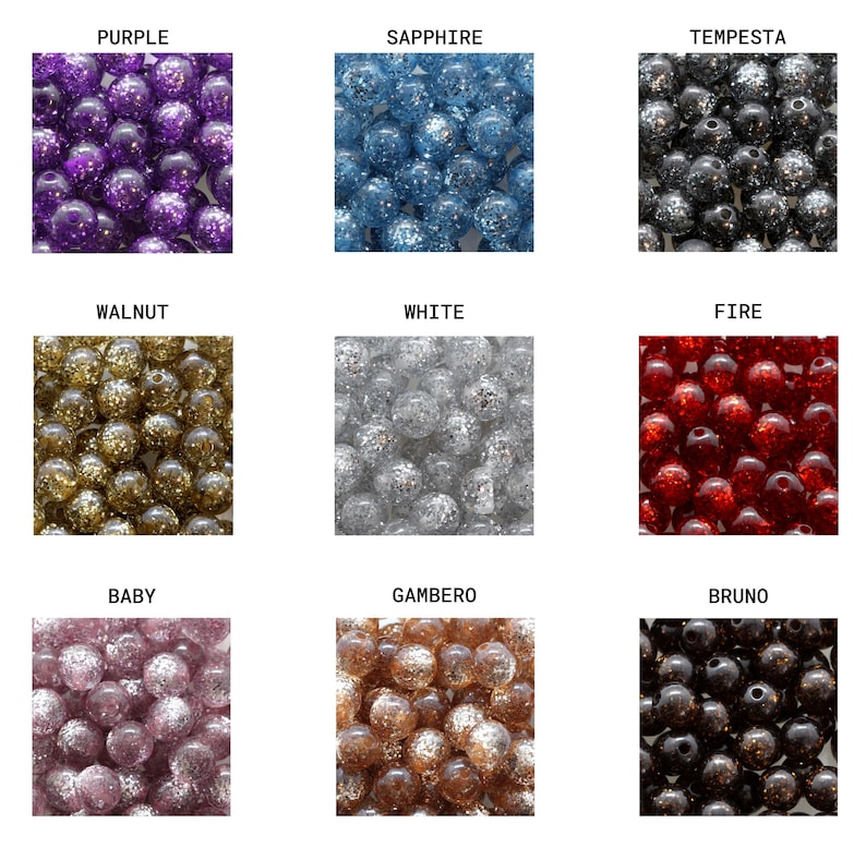 Paipolas Round Beads: Fully Drilled, 4mm - 10mm Luminous Polyester ...