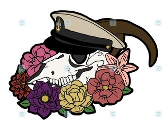 Color Navy Master Chief Goat Skull Anchor Svg Vector and PNG File - Etsy UK