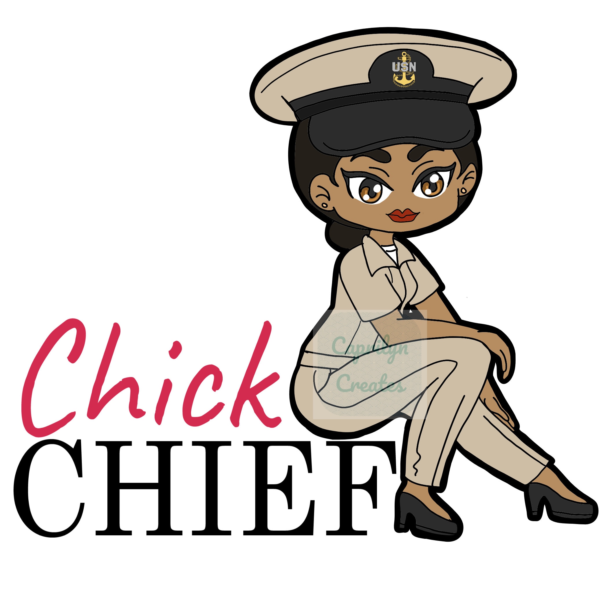 Chick Chief Logo Version 2 - Etsy