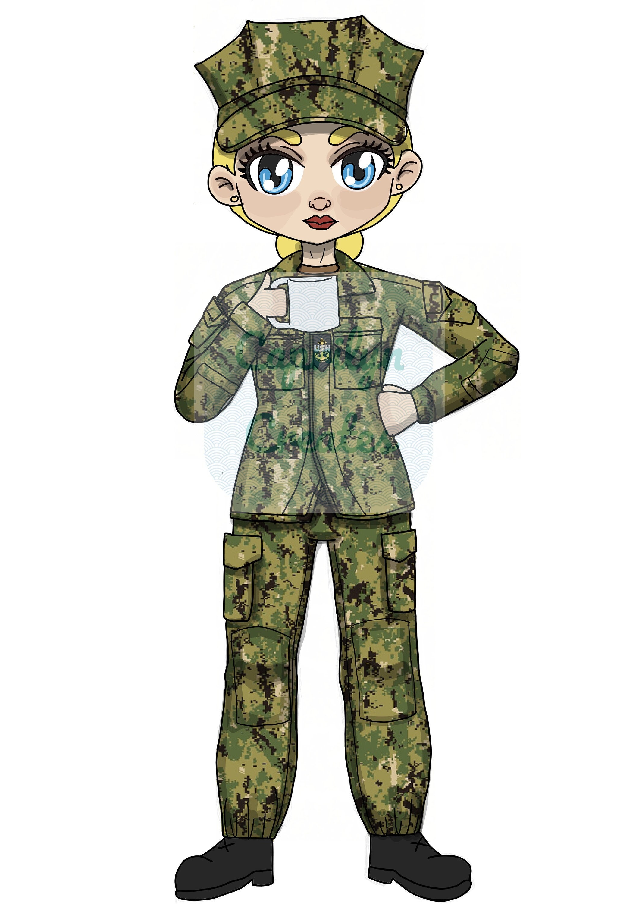 Type III Navy Chief Character 6 - Etsy