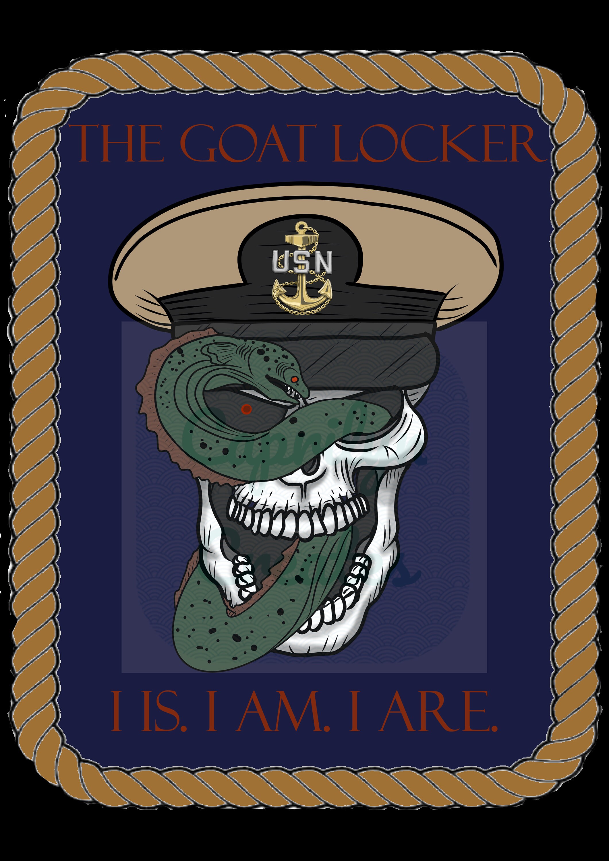 Goat Locker Goatfellas Us Navy Poster Usa Made Goat Simulator: Pocket