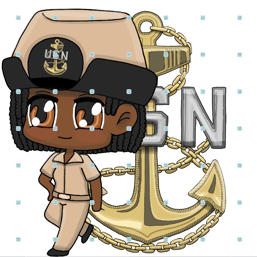 Chibi Chief Leaning on Anchor - Etsy