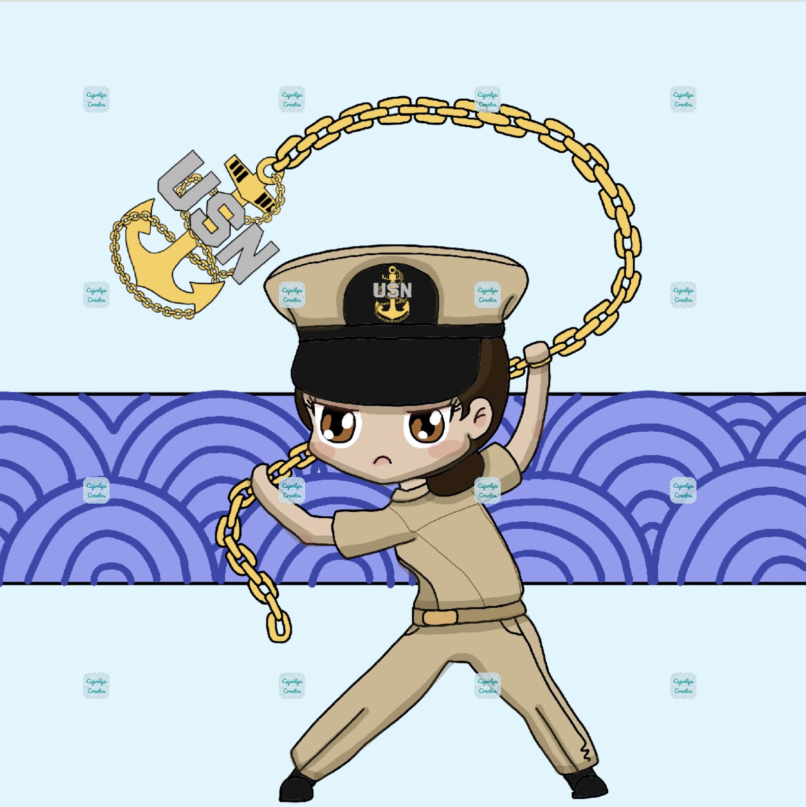 Chain of Command Chibi Chief - Etsy