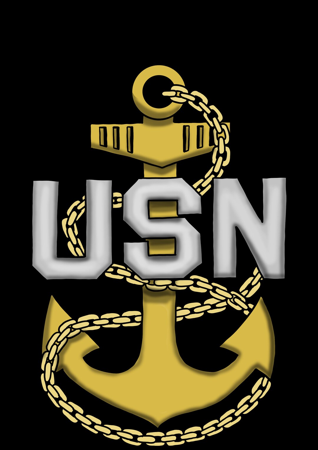 Cartoon Shaded Navy Chief Anchor Images - Etsy Australia