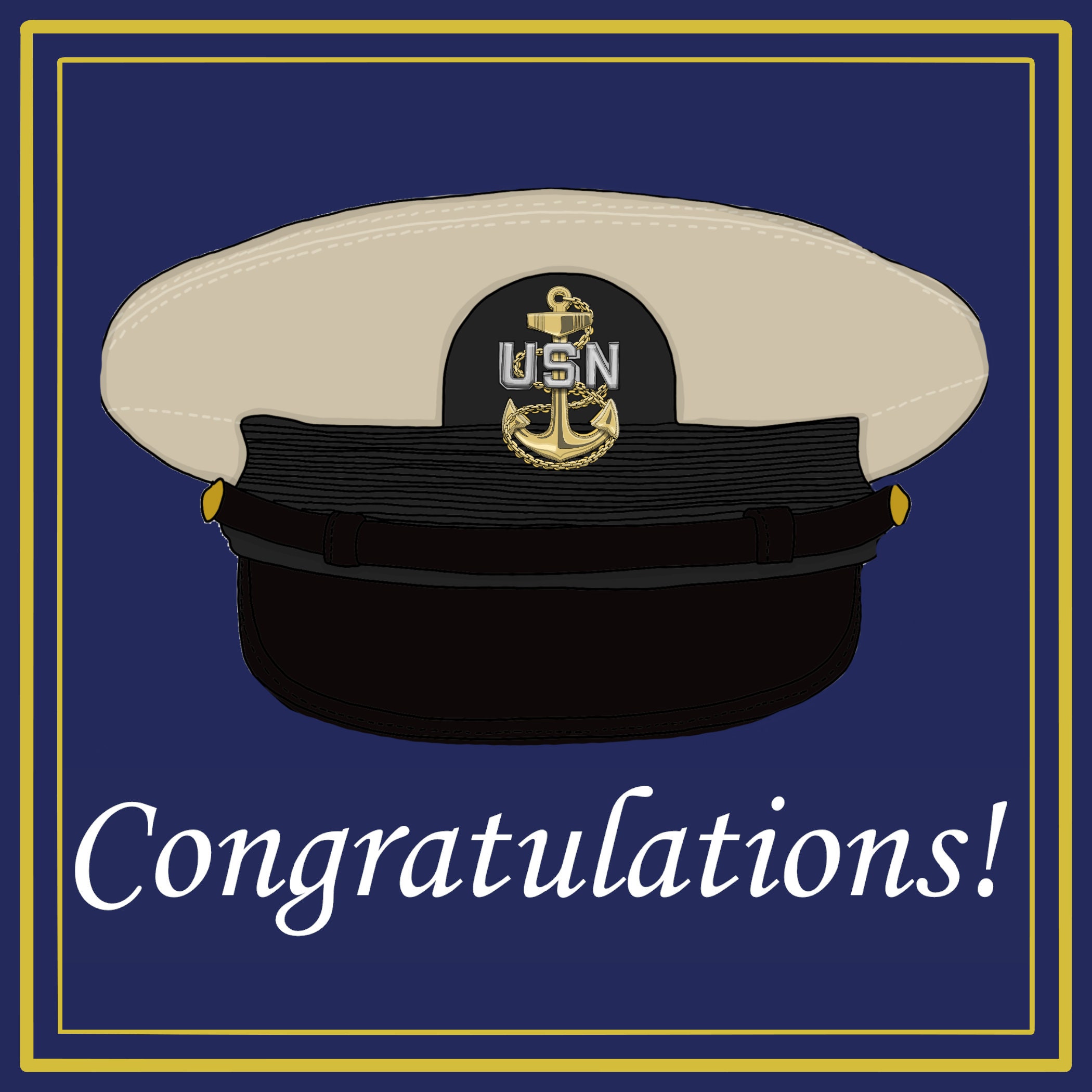 Congratulations Navy Chief Combo Cover Image - Etsy