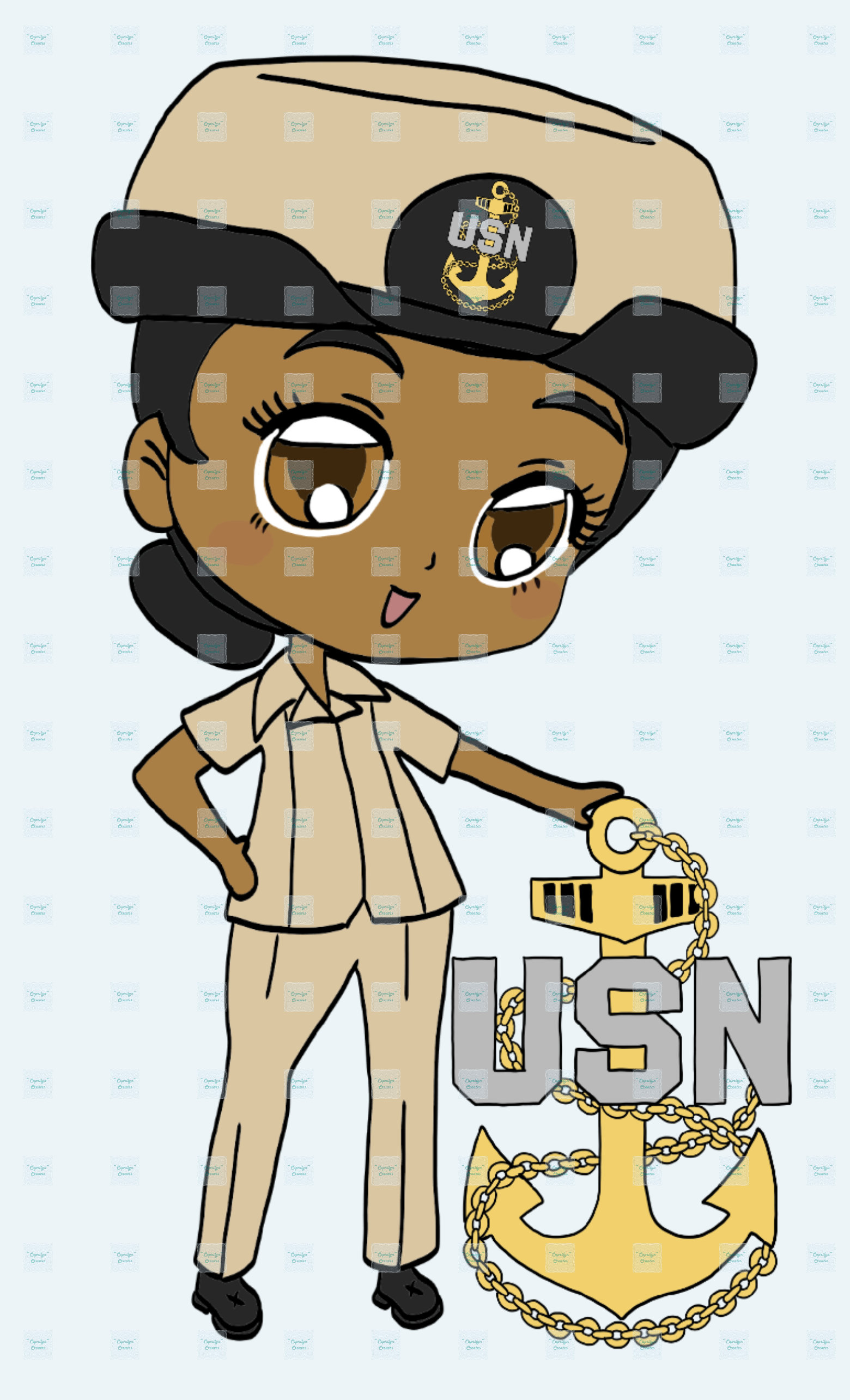 Chibi Chief With Anchor - Etsy