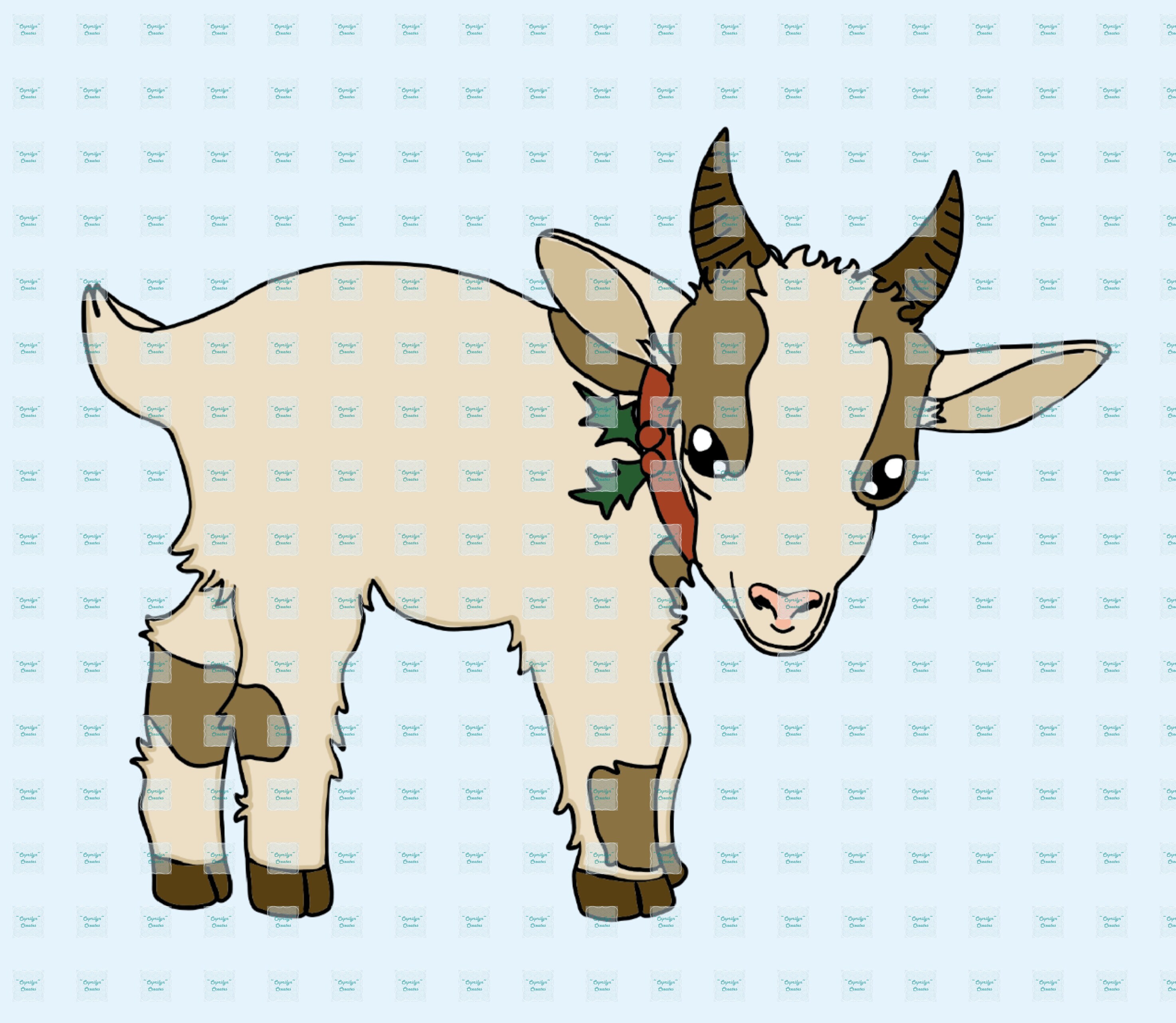 Christmas Baby Goat - Etsy