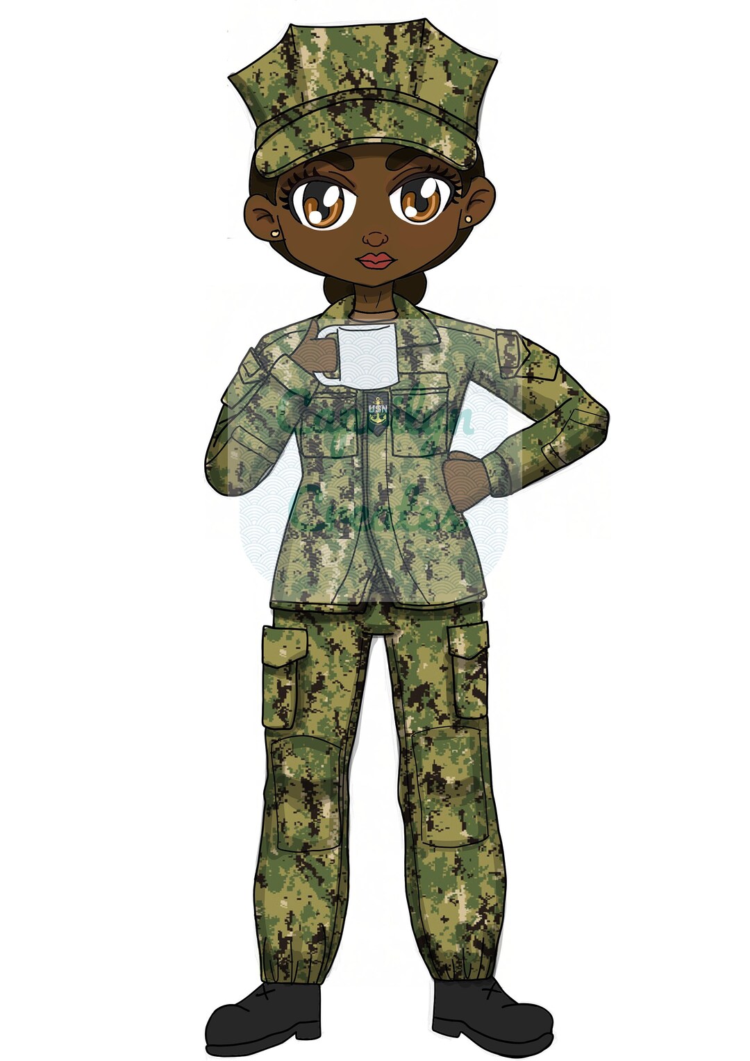 Type III Navy Chief Character 2 - Etsy