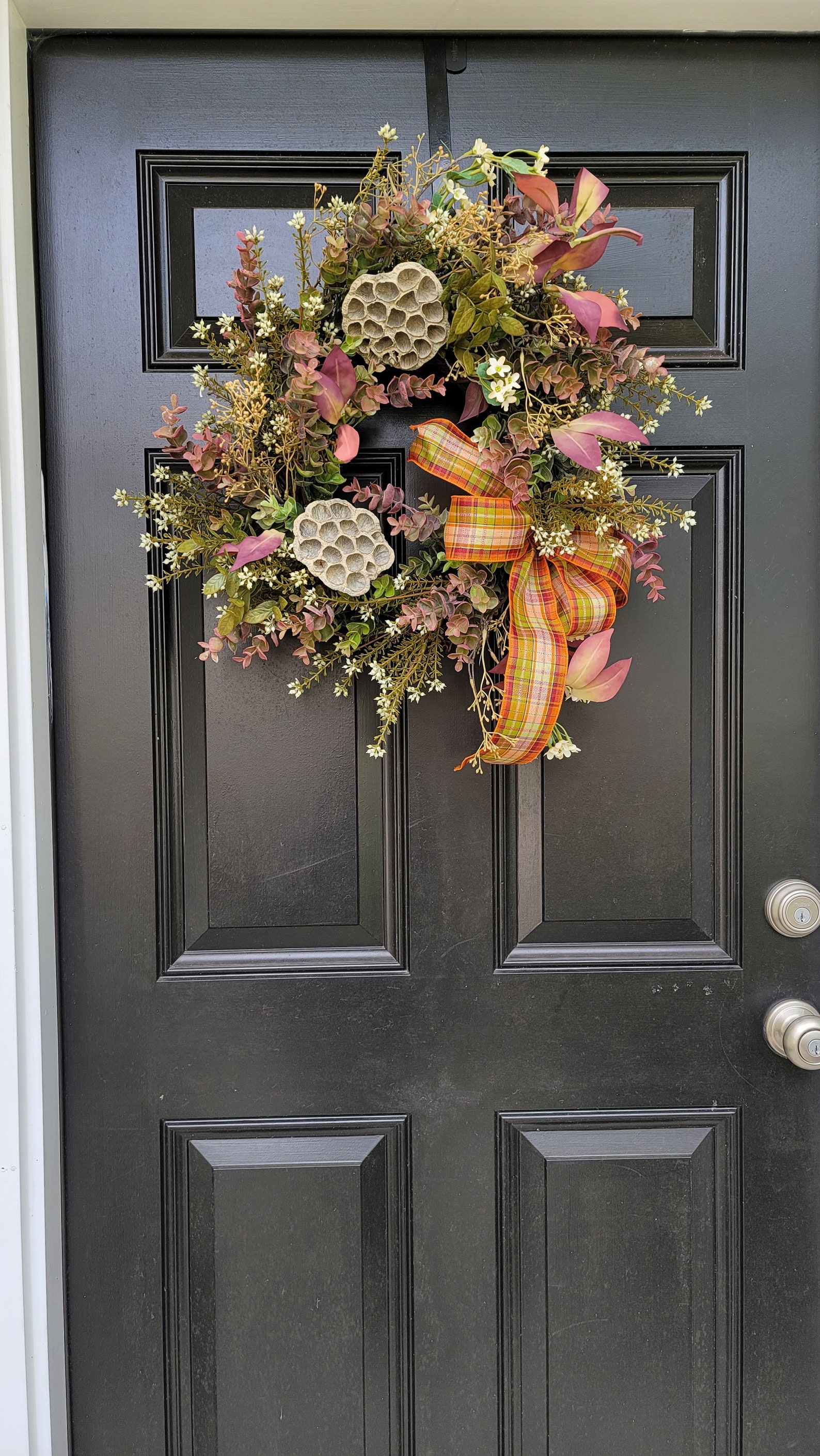Fall Wreath for Front Door, Country Style Fall Wreath, Autumn Decor ...