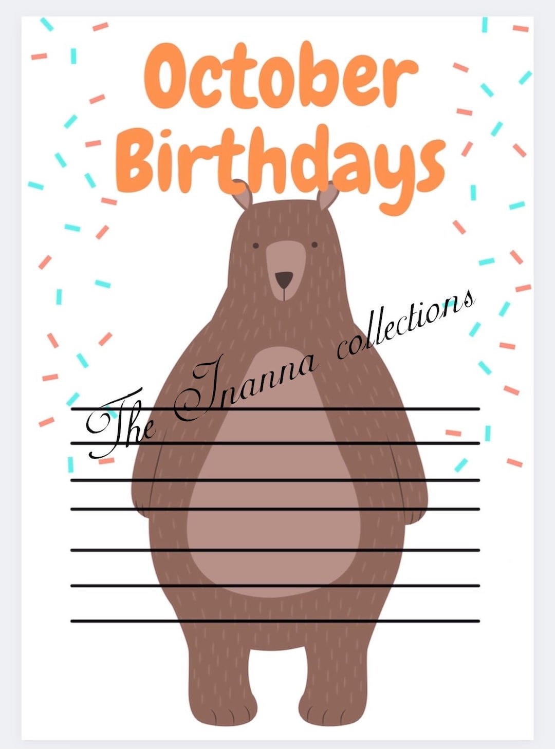 Woodland Birthday Chart for Teachers and Classroom Digital Download - Etsy
