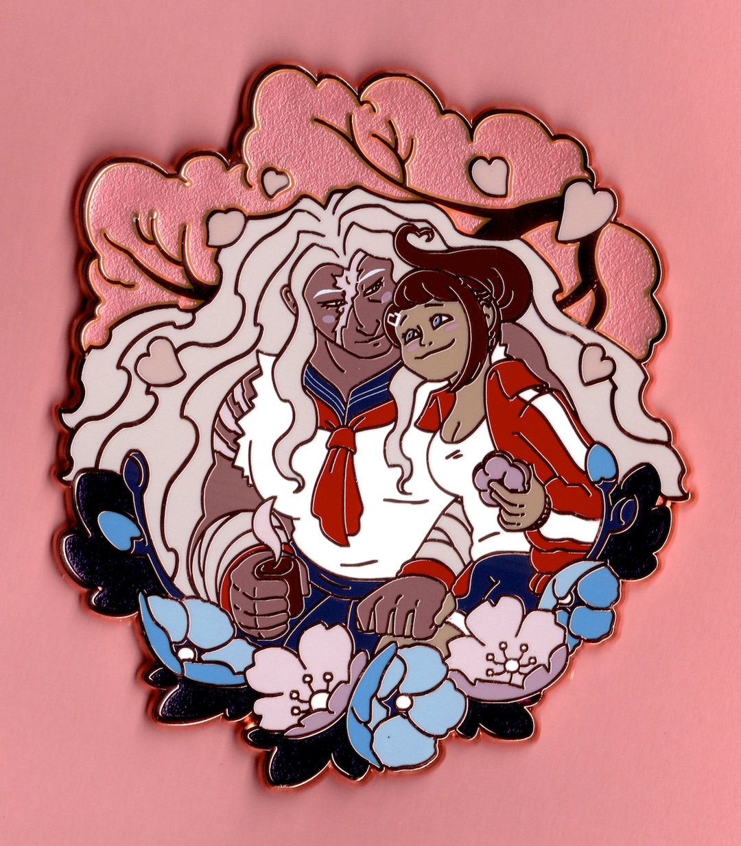 Danganronpa Sakuraoi Sakura Ogami & Aoi Asahina Enamel Pin - Etsy