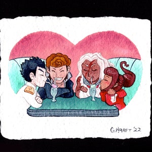 Sakuraoi Original Mini Paintings - Danganronpa Trigger Happy Havoc Aoi ...