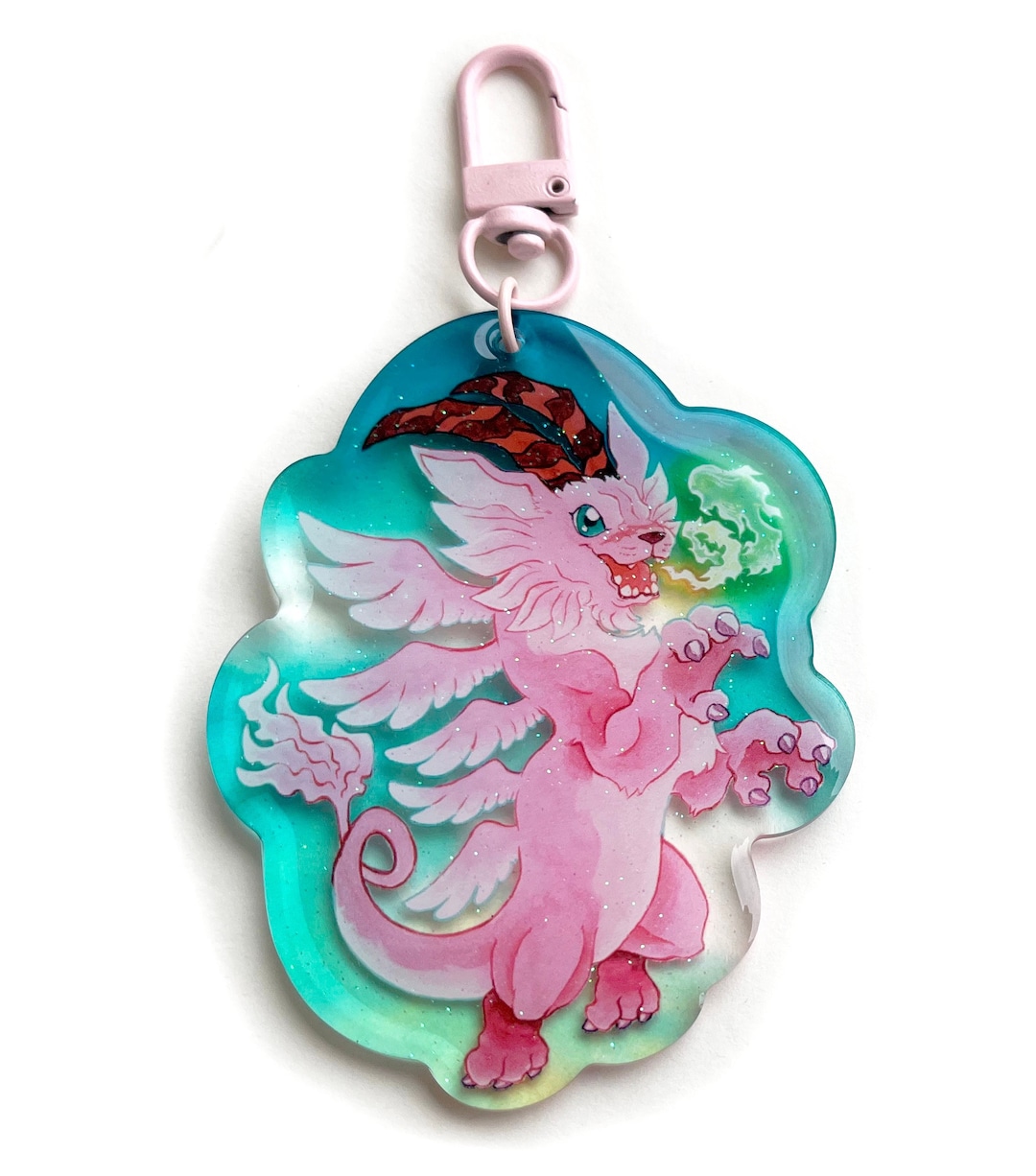 Magnadramon Holydramon Digimon Acrylic Charm - Etsy