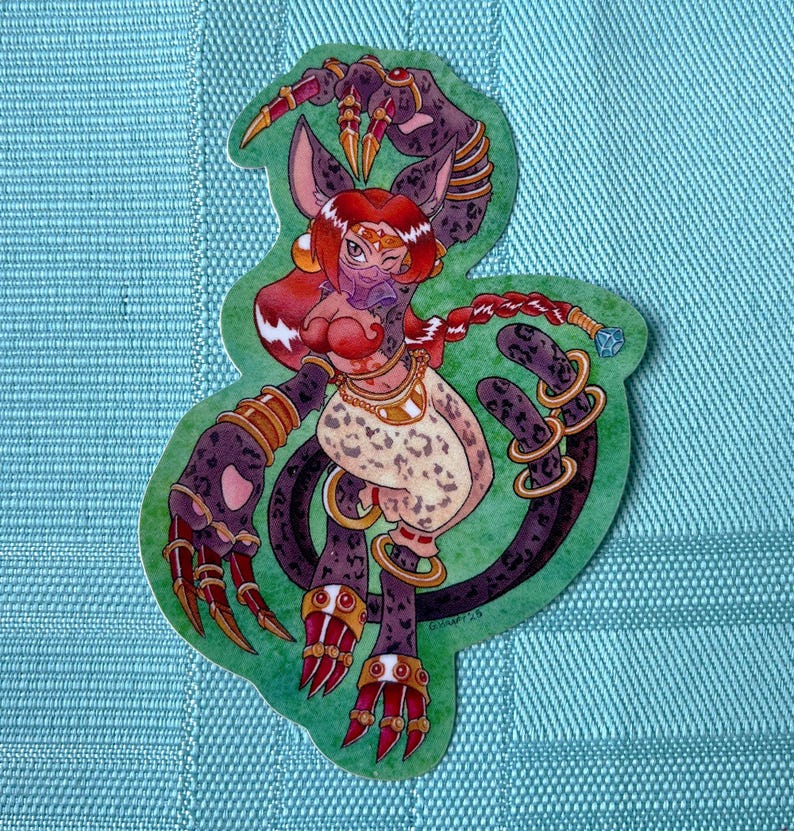 Digimon Holographic Sticker - "bastemon's Dance" - Etsy
