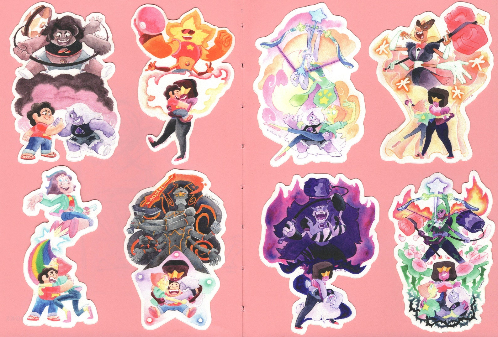 Steven Universe Fusion Sticker Pack NEW FUSIONS ADDED - Etsy