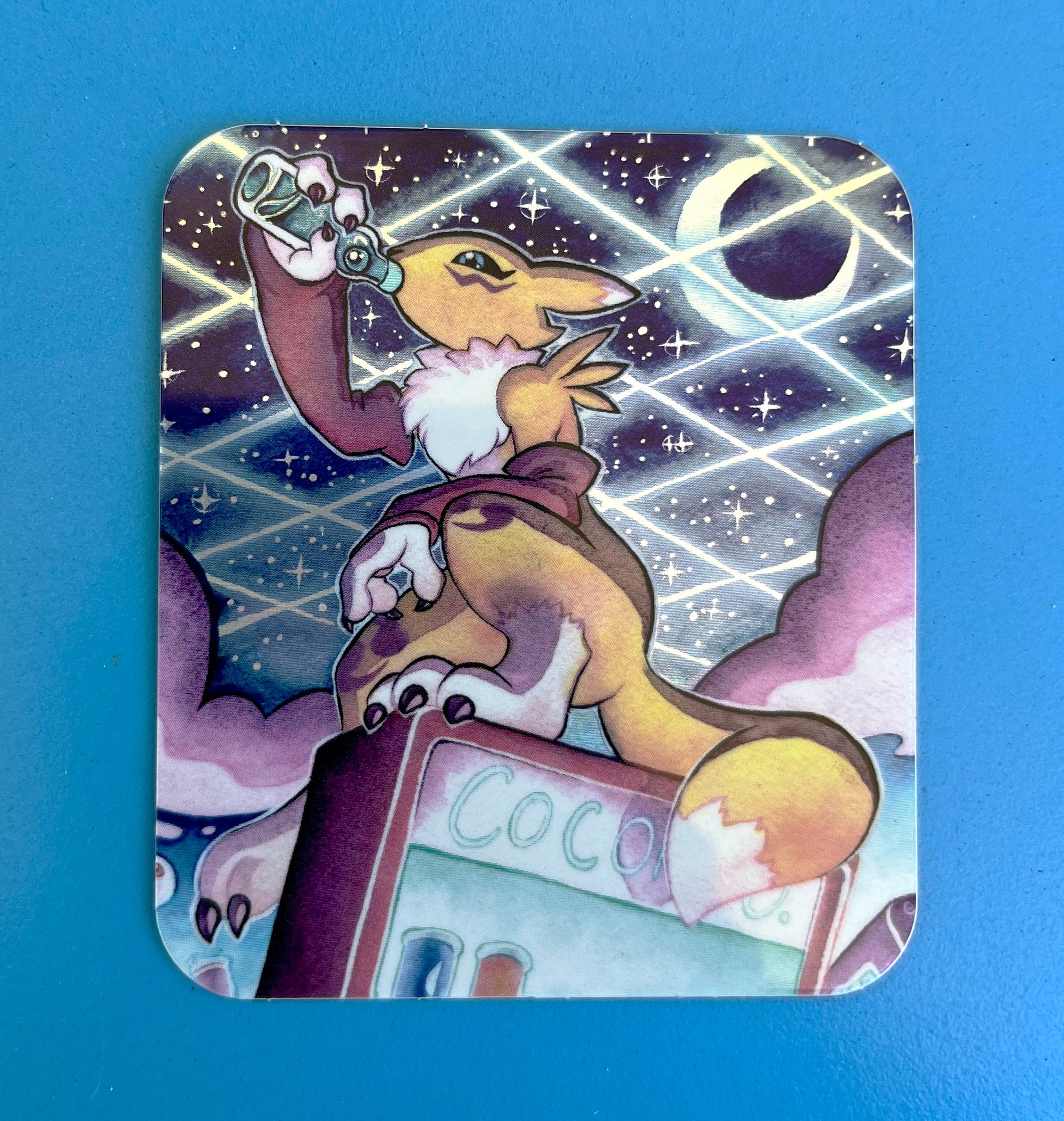 Digimon Holographic Sticker - "midnight Sippy With the Boys" Renamon ...