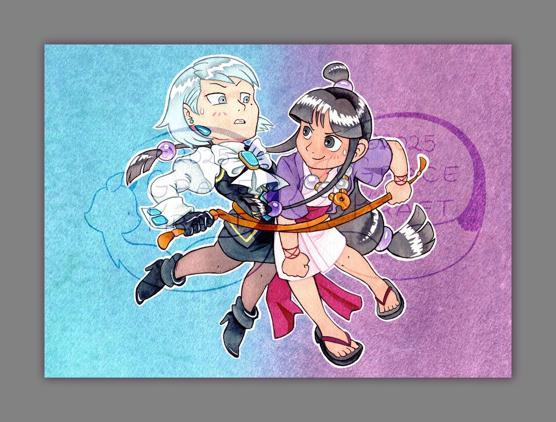 PREORDER*** Ace Attorney Postcard Print - "whipped" Franmaya Franziska ...