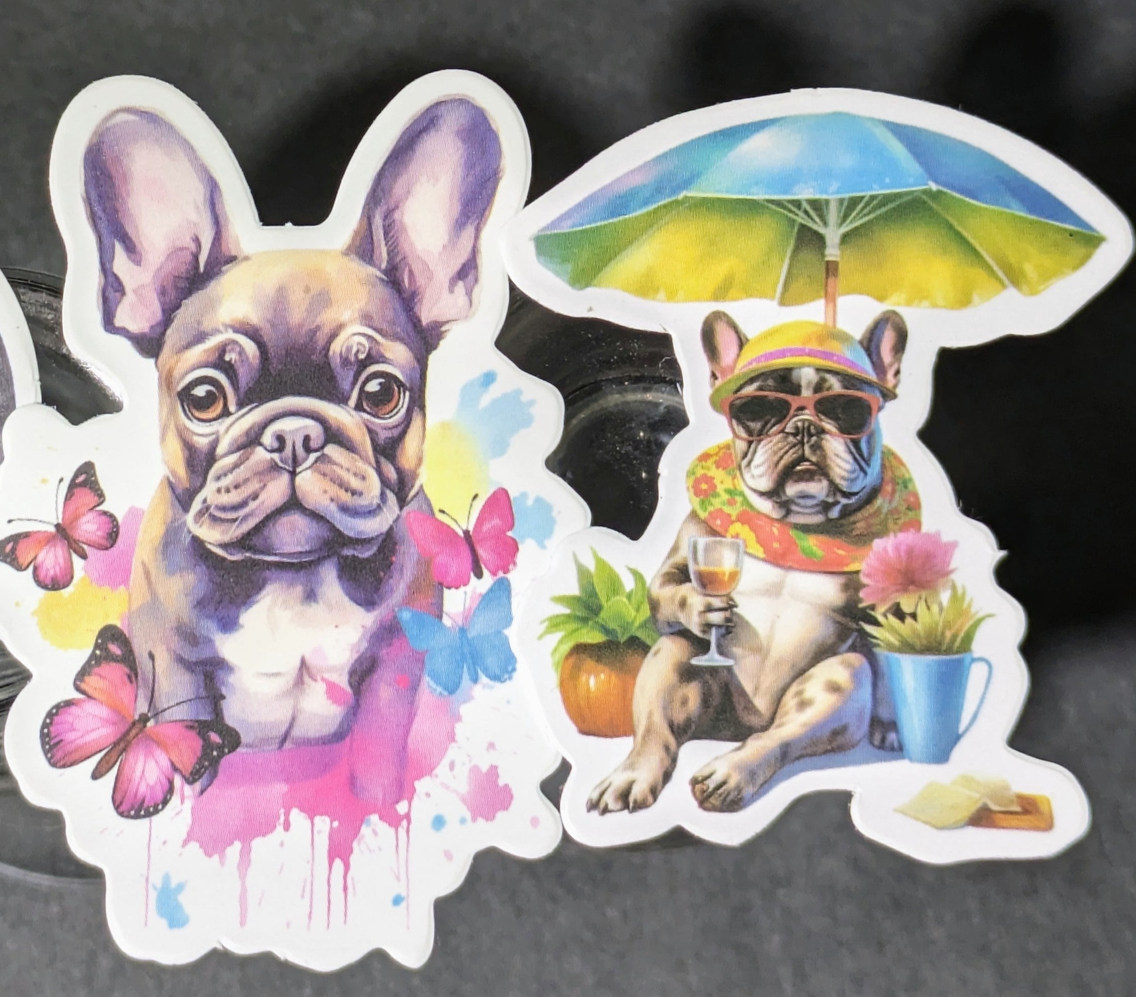8 Pack French Bull Dog Stickers Frenchie Stickers Frenchie - Etsy