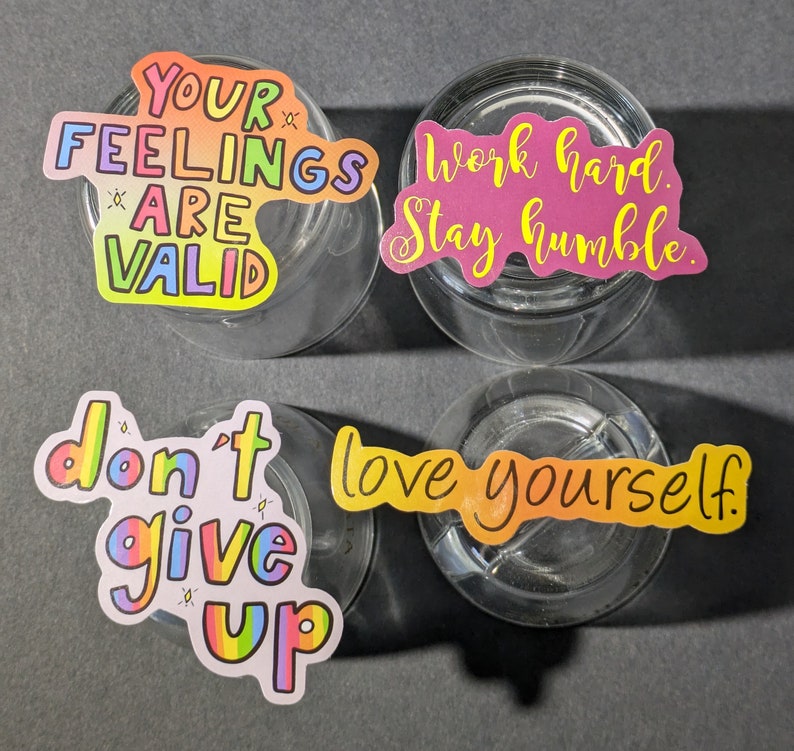 10 Pack Inspirational Stickers, Laptop Stickers, Positive Stickers ...