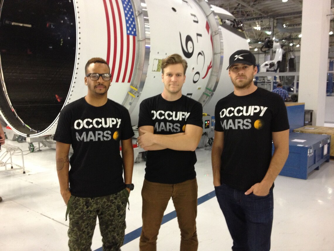 Elon Musk Occupy Mars T-shirt - Etsy