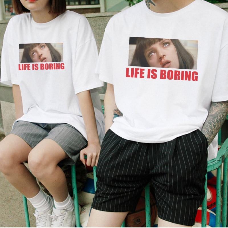 Life is Boring Pulp Fiction Tshirt - Etsy
