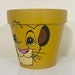 Simba Painted Flower Pot - Etsy