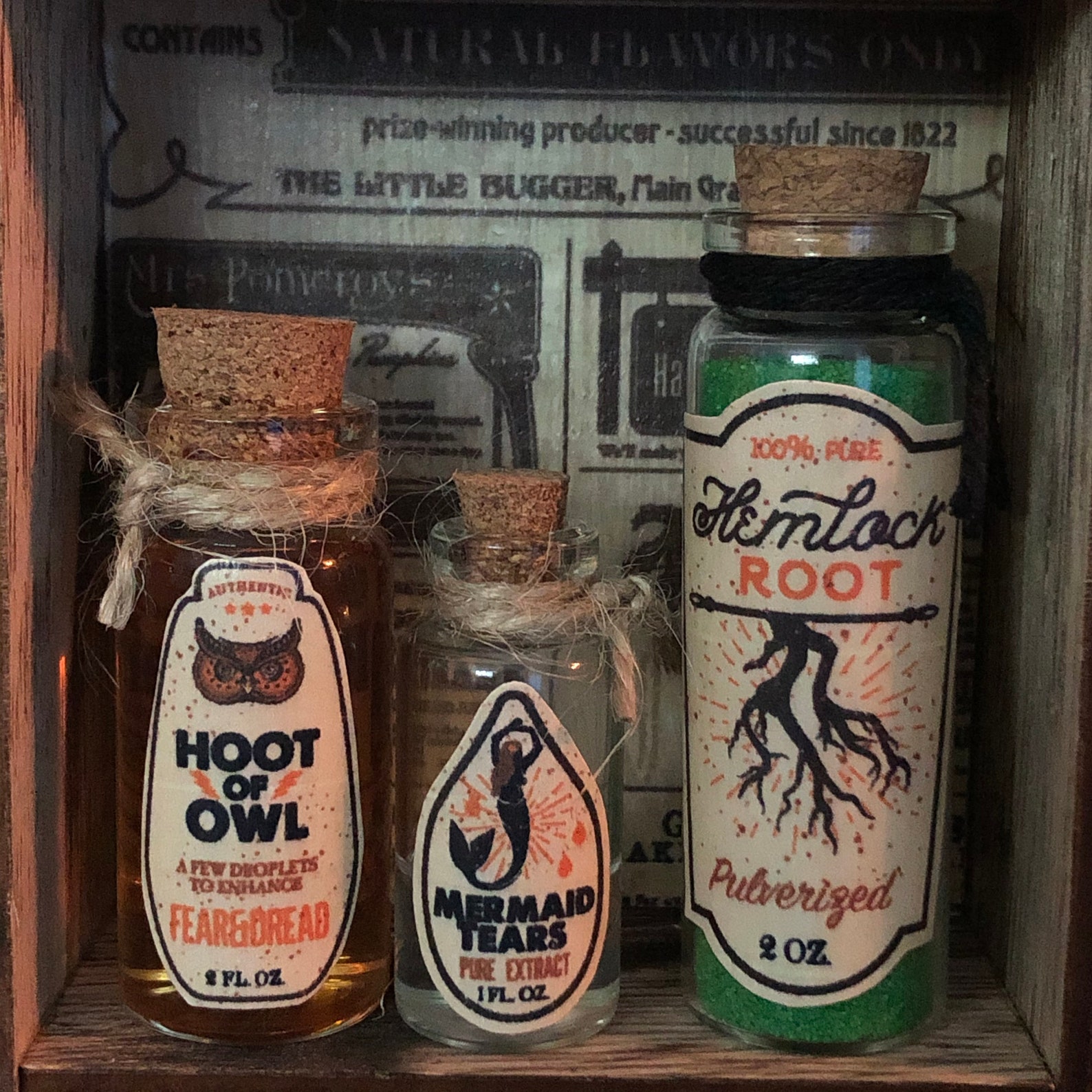 Halloween Apothecary Set of Potion Bottles Powders Elixirs - Etsy