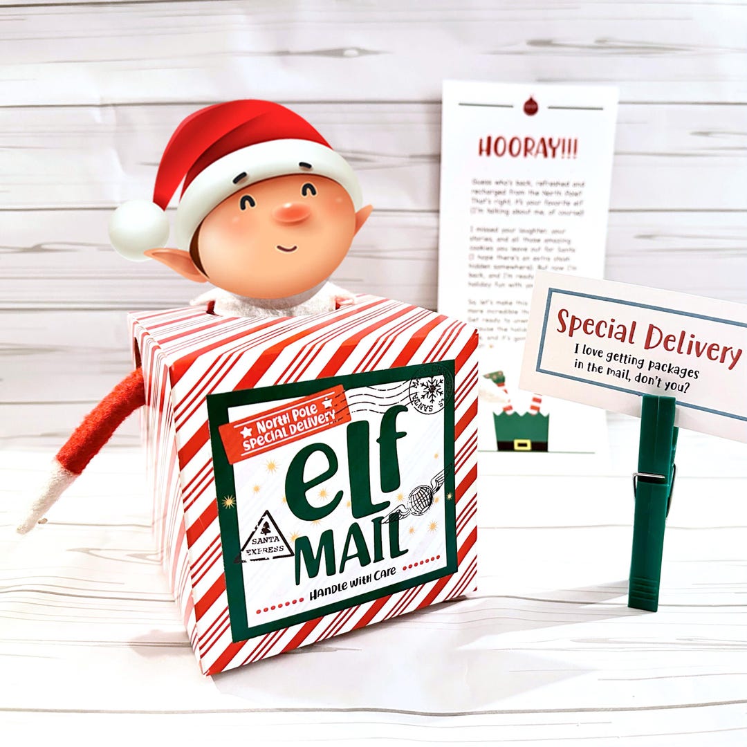 Elf Arrival | Elf Mail | Elf Props | Elf Accessories | Christmas Elf ...