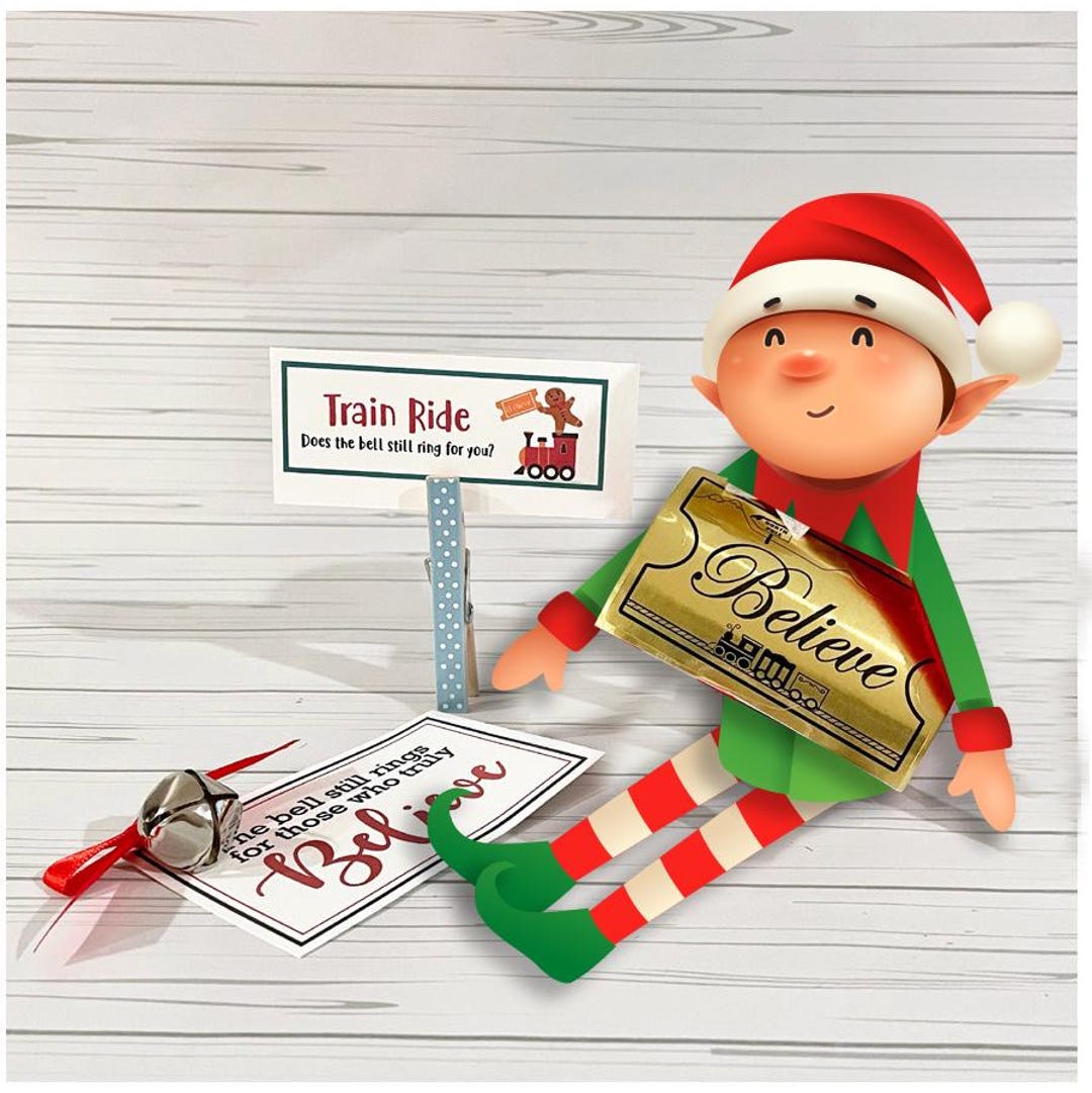 Elf Train Ride Prop Set | Elf Activity Kit - Etsy