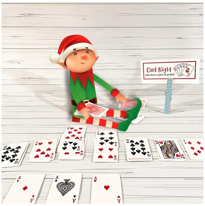 Elf Mini Deck of Cards Prop Set | Elf Activity Kit - Etsy