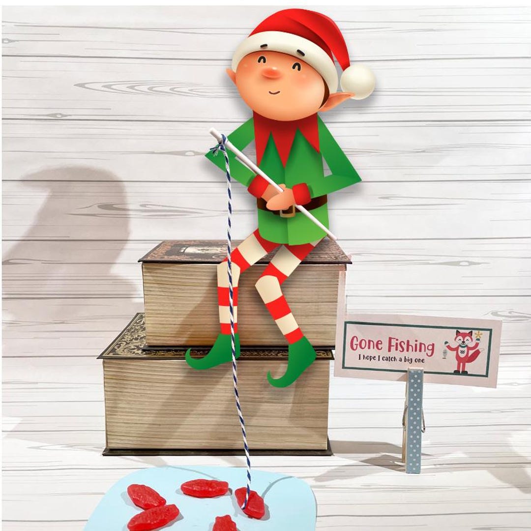 Elf Fishing Prop Set | Elf Activity Kit - Etsy