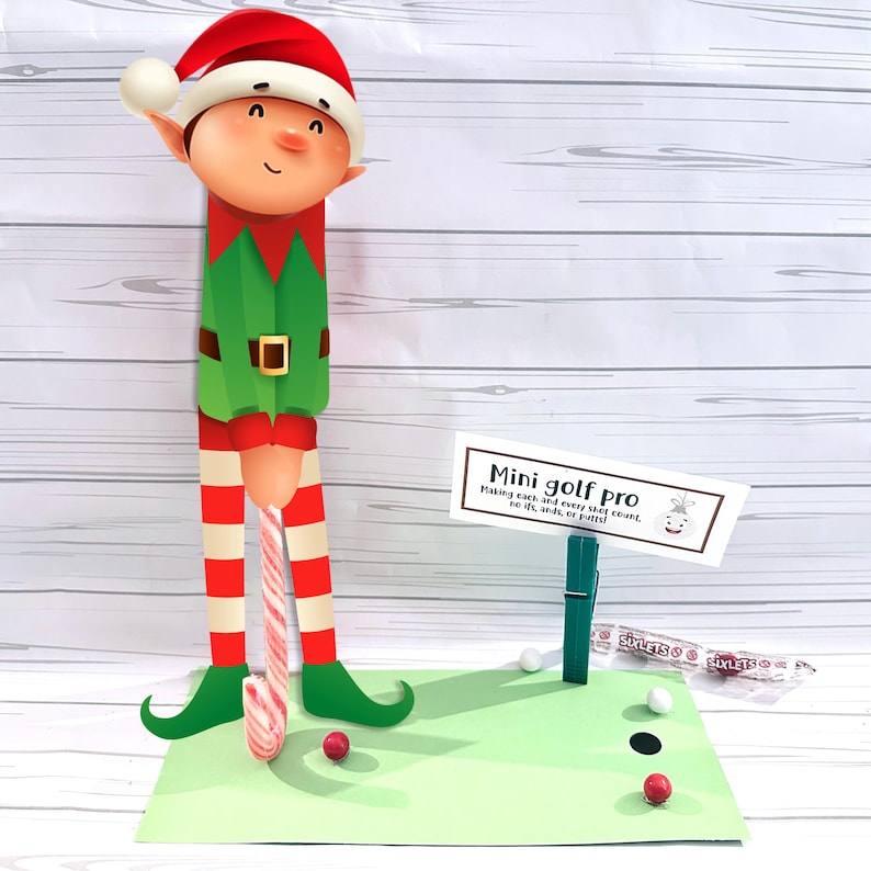 Elf Mini Golf Prop Set | Elf Activity Kit - Etsy