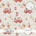 Firefighters Seamless Fabric Pattern, Firemen Firetrucks Fire-engine ...