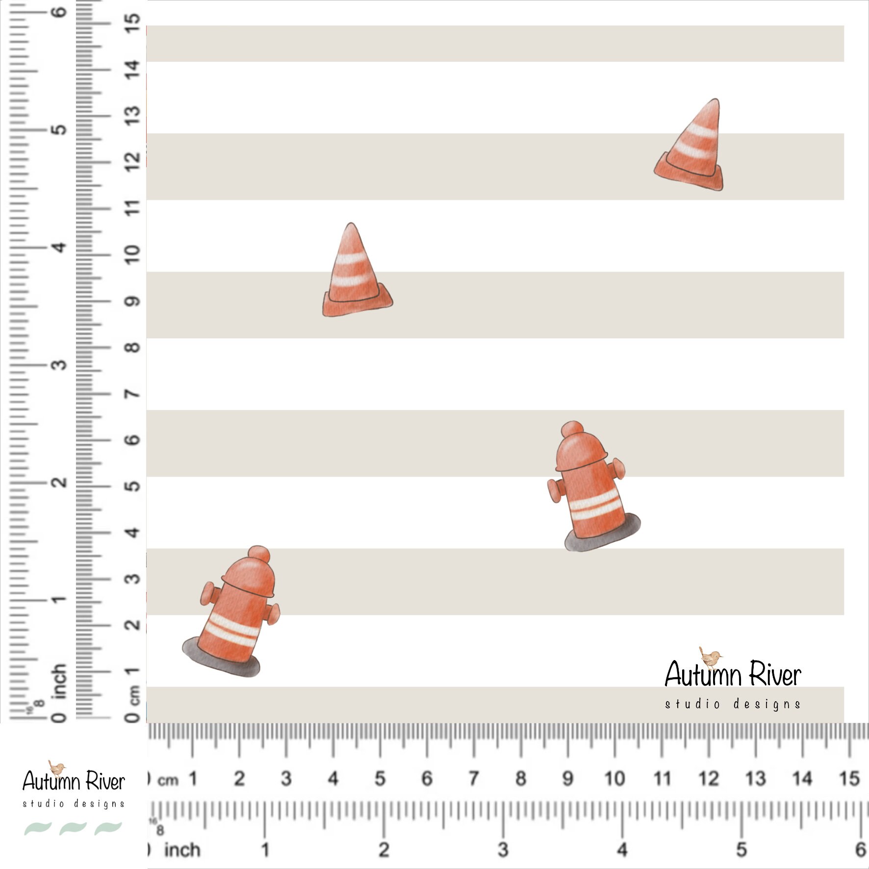 Firefighters Seamless Fabric Pattern, Firemen Firetrucks Fire-engine ...