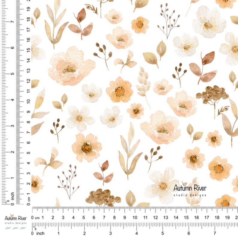 Floral Cecilia Seamless Pattern, Fabric Pattern, Textile Print, Repeat ...