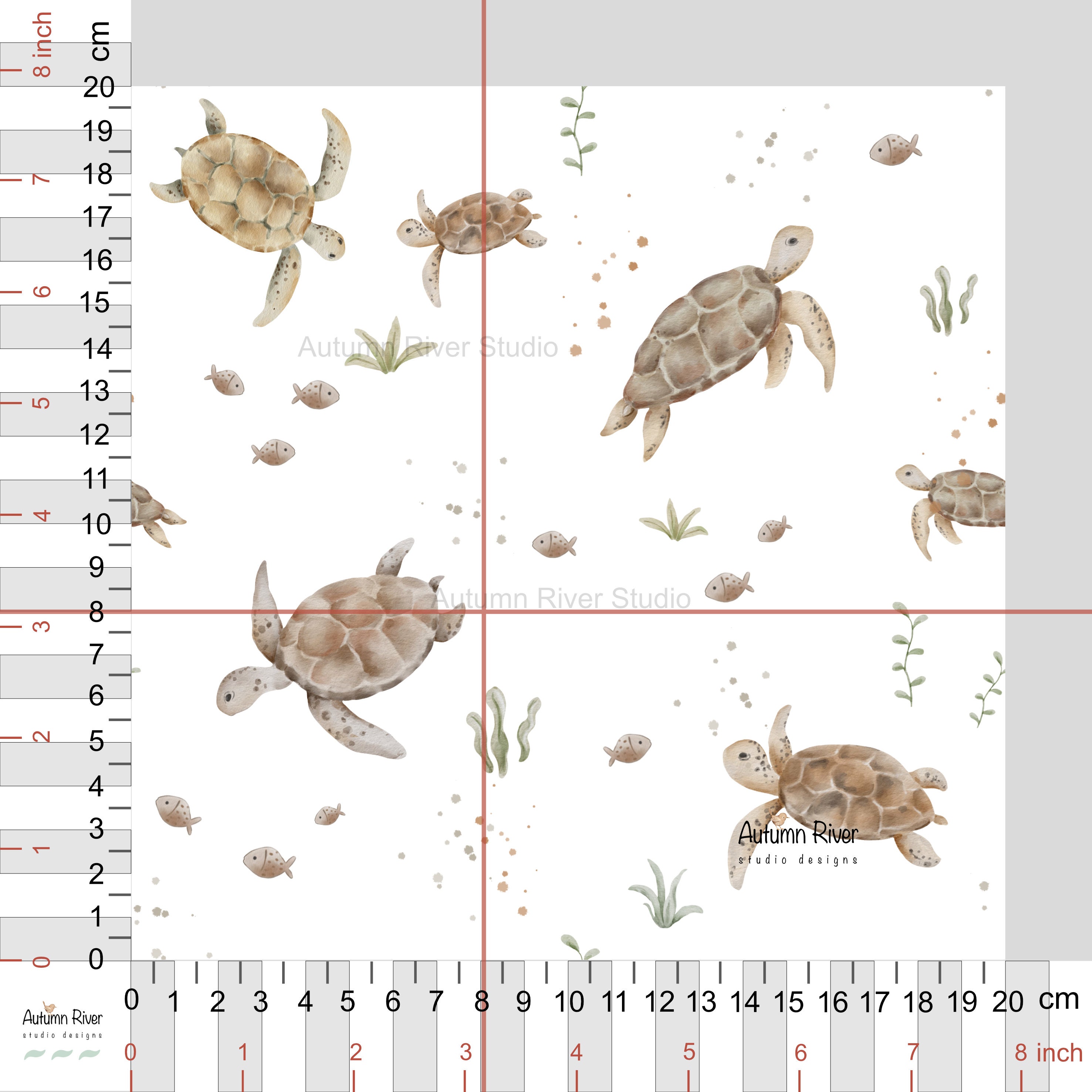 Turtles Seamless Fabric Pattern, Textile Print Design, Sea Turtles ...