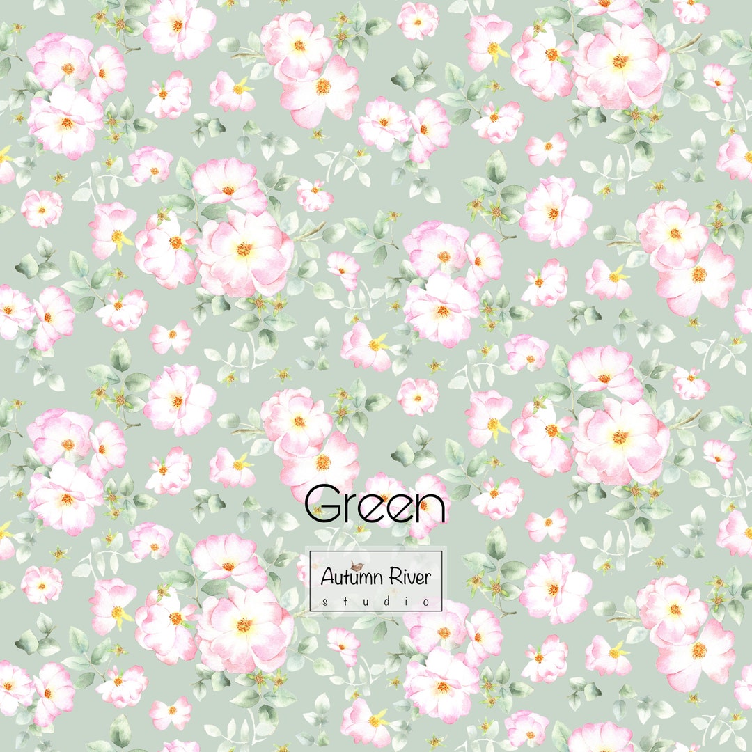 Wild Rose Seamless Pattern for Fabric Textile Floral Print - Etsy