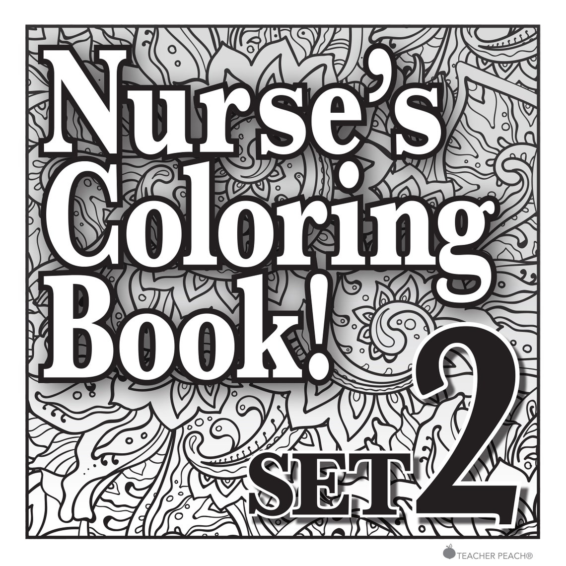 Nurse's Printable Coloring Pages Digital Download Set 2 | Etsy