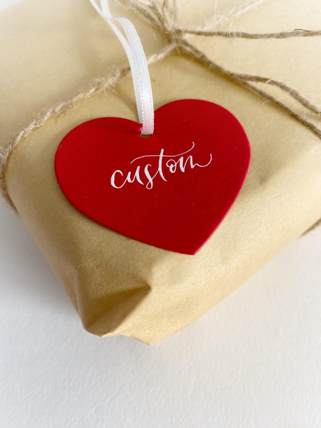 Handwritten Gift Tags Heart Tags Heart Gift Tags Red Heart - Etsy