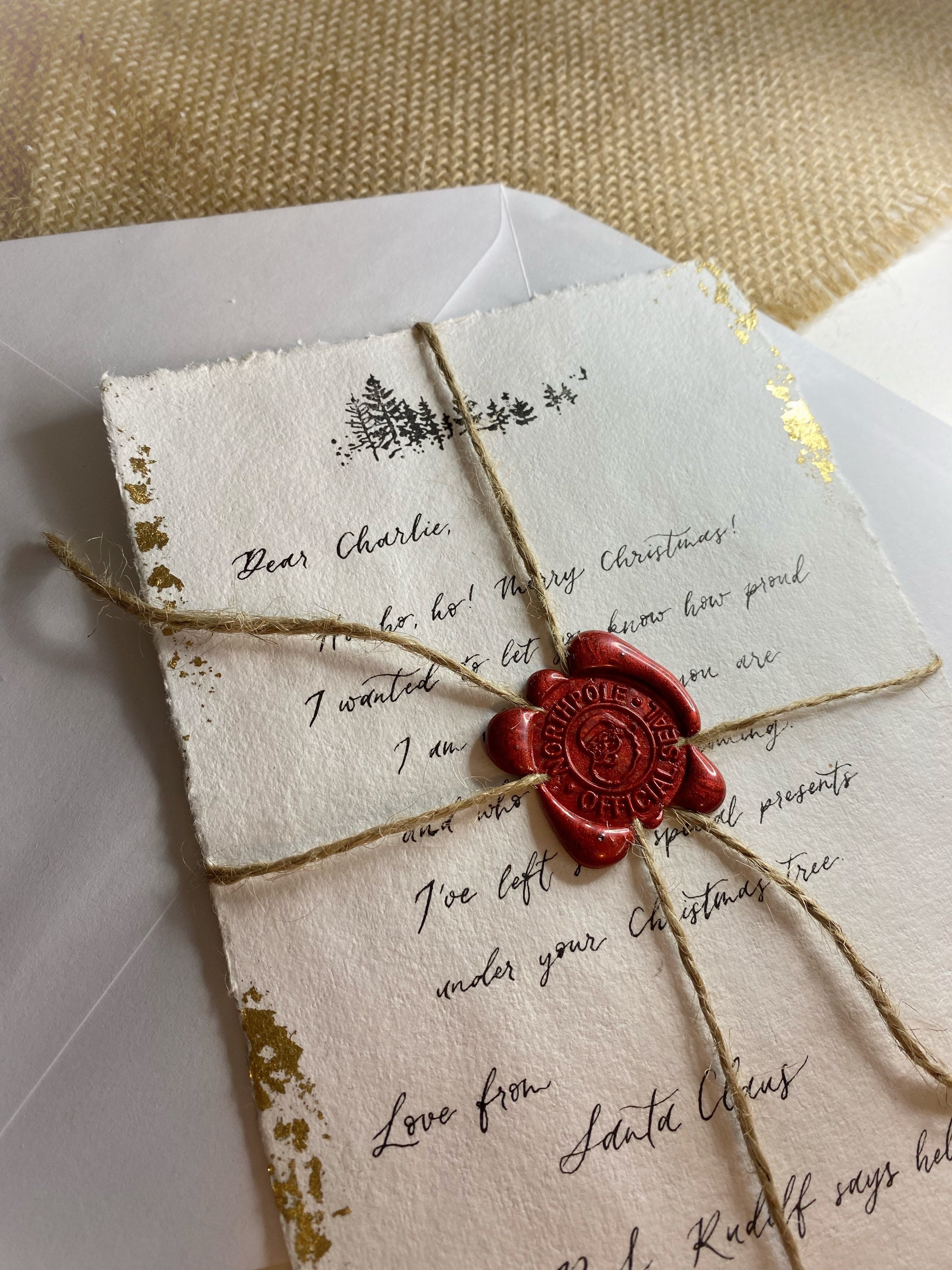 Personalised Letter From Santa, Handwritten Letter, Custom Calligraphy ...