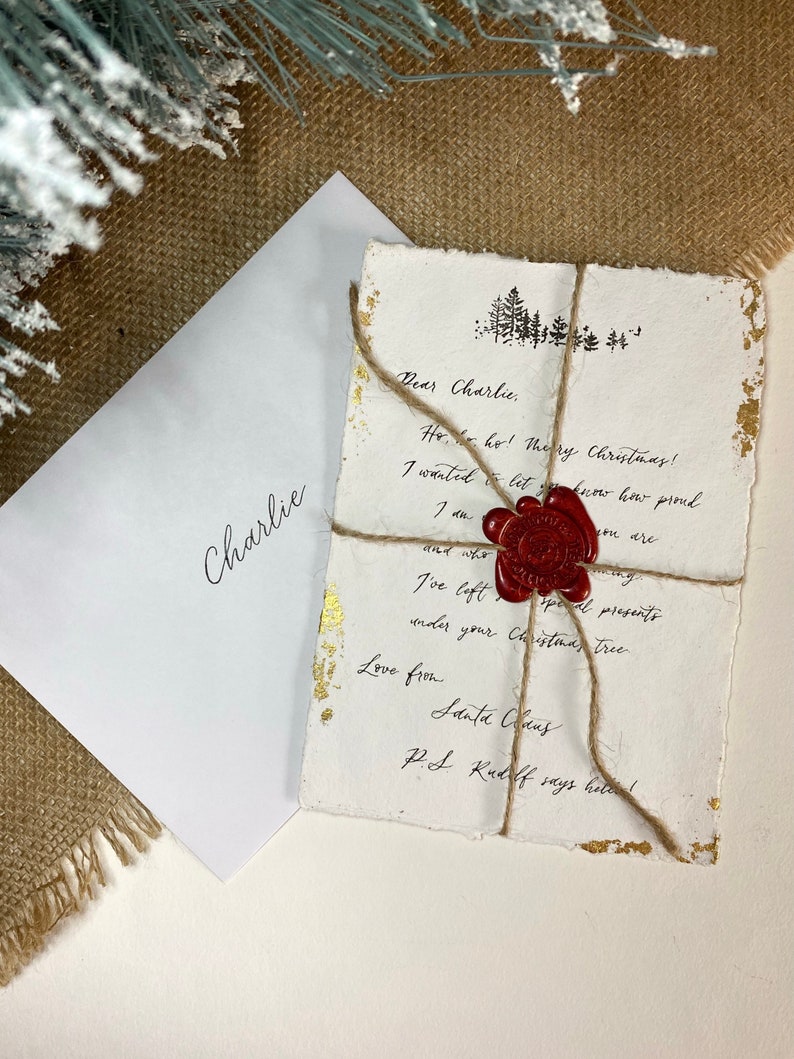 Personalised Letter From Santa, Handwritten Letter, Custom Calligraphy ...