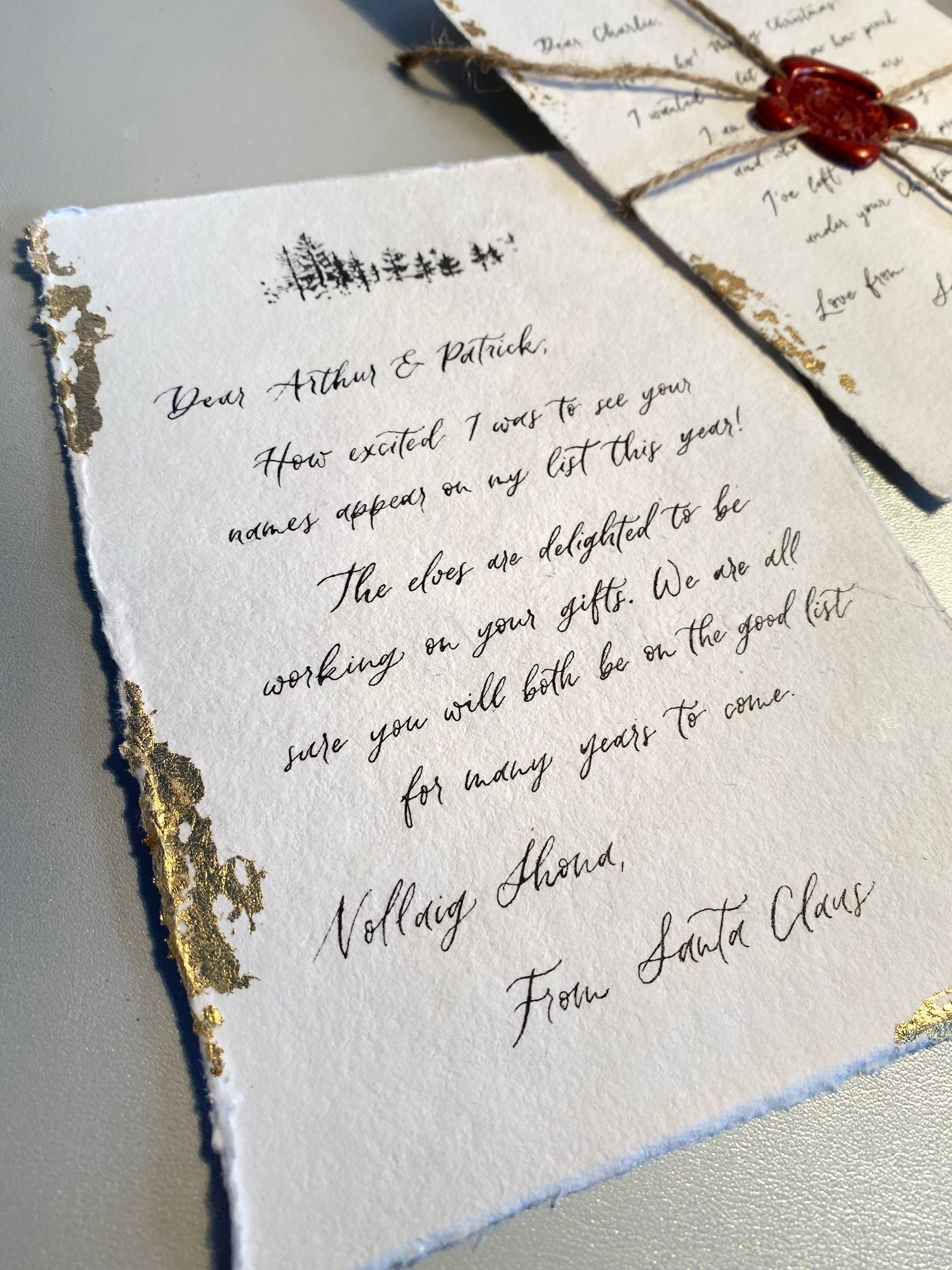 Personalised Letter From Santa, Handwritten Letter, Custom Calligraphy ...