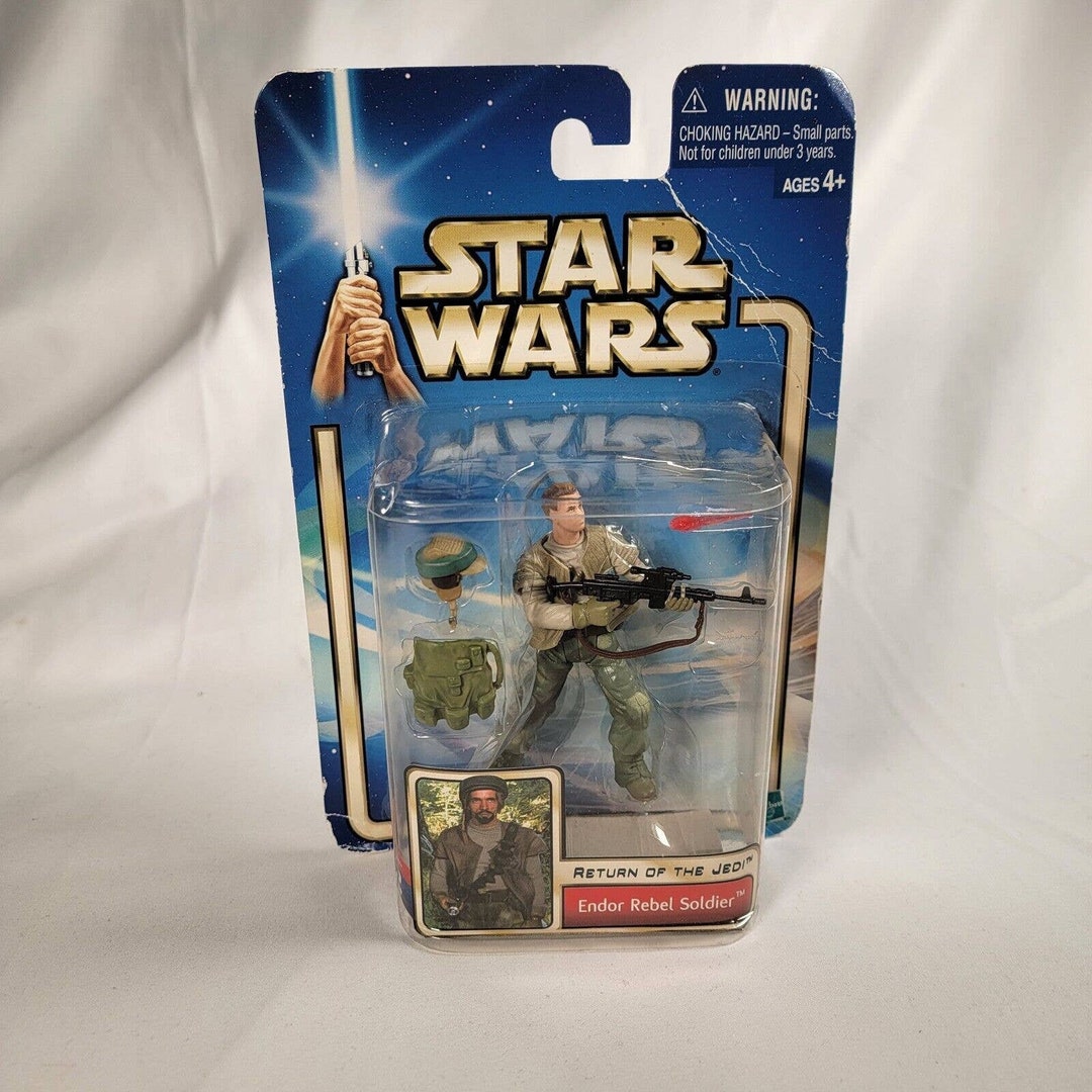 Star Wars Endor Rebel Soldier Commando Trooper Saga ROTJ Figure New on ...