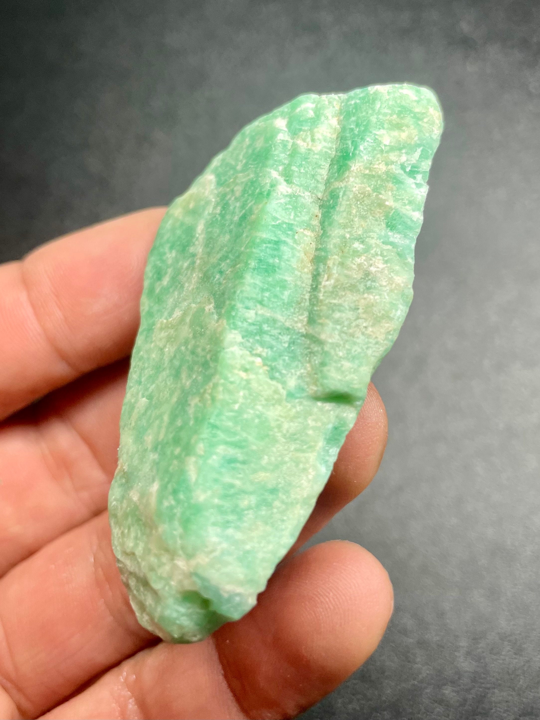 Amazonite Raw Crystal Specimen, Natural Amazonite From Brazil, Rough ...