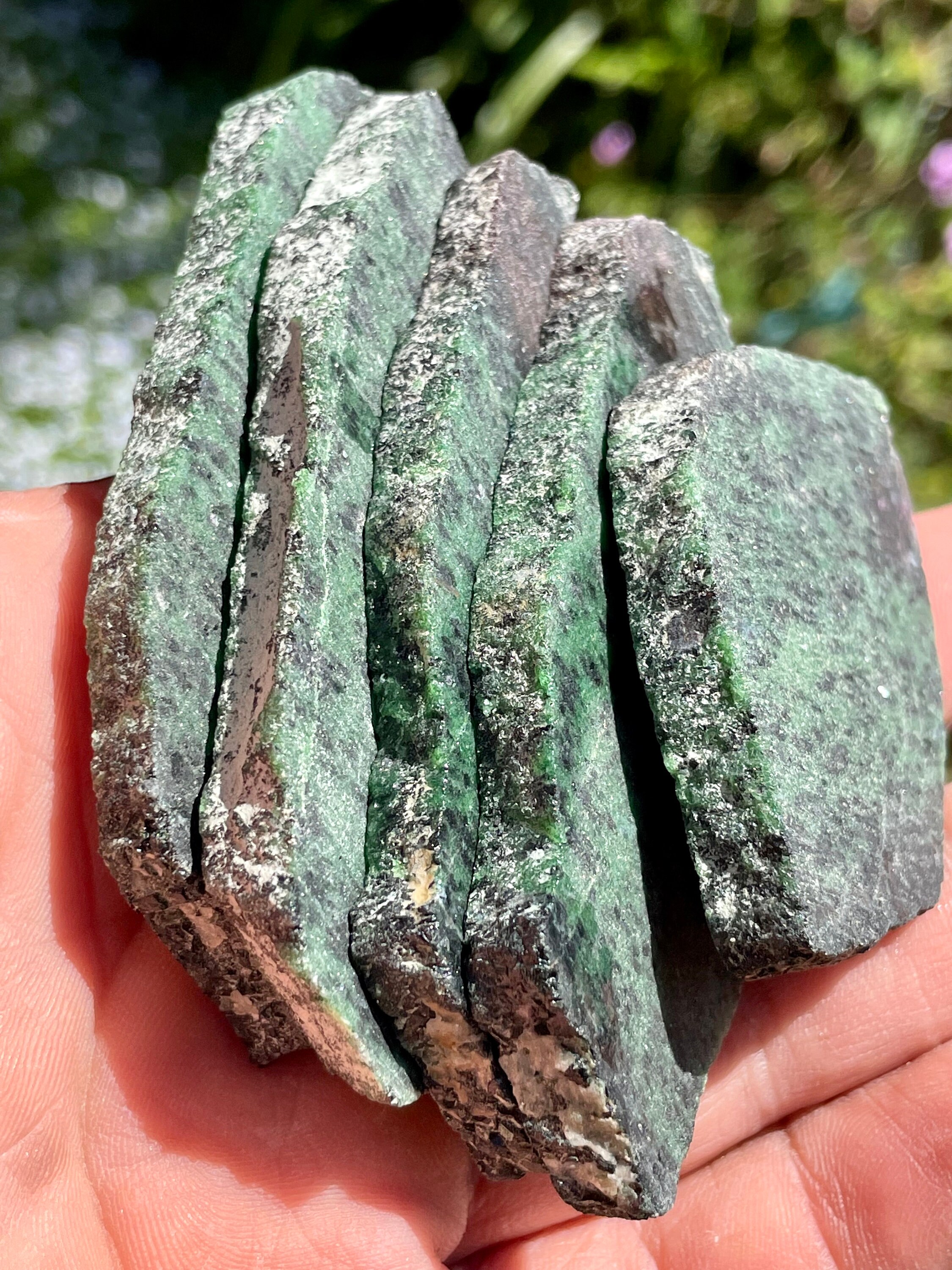 203g Ruby in Zoisite Slabs (x5) for Cabbing, Quality Lapidary Material ...