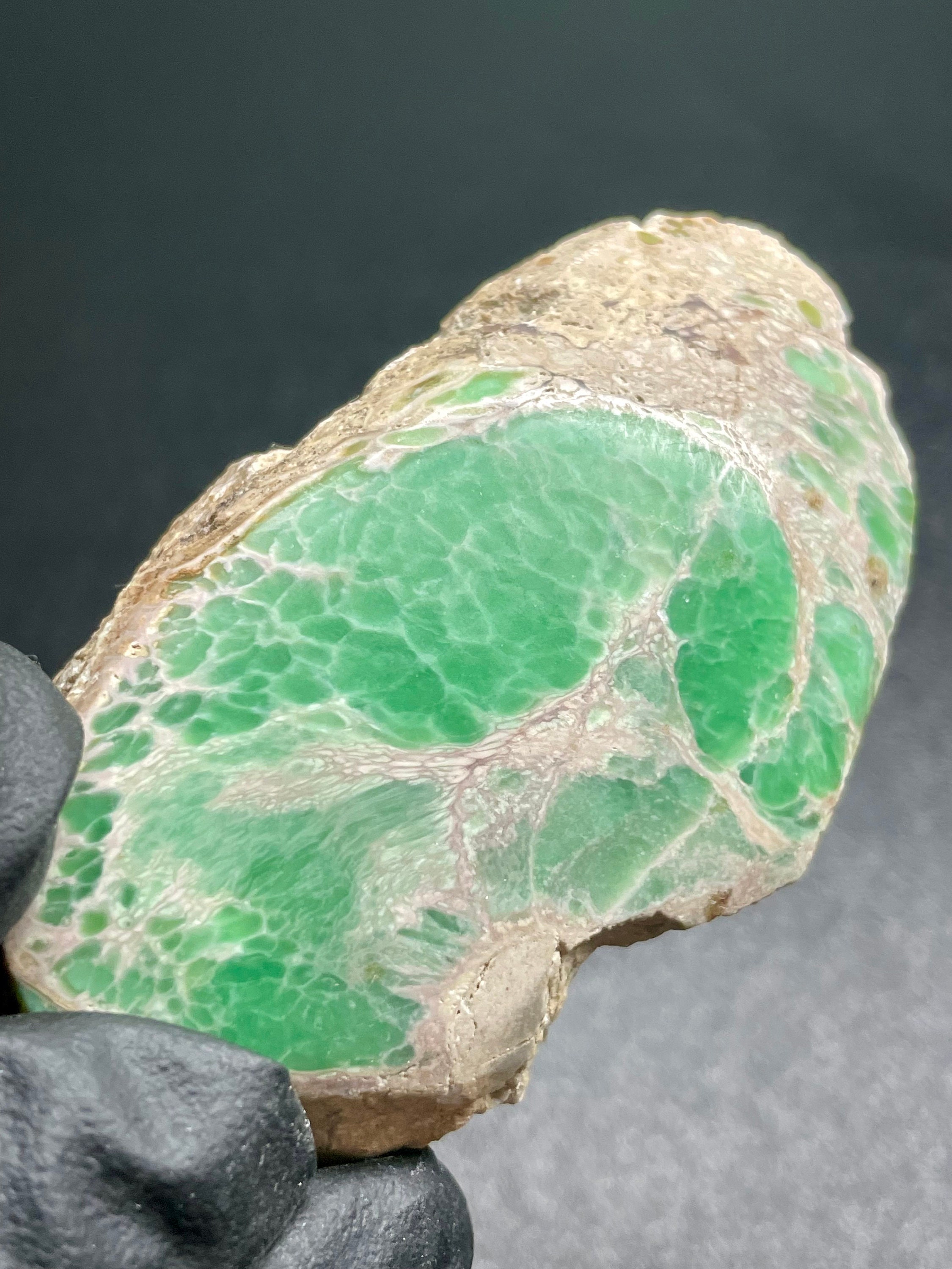 45g Lucin Variscite Slab, Semi-polished Utah Variscite Lapidary Slice ...