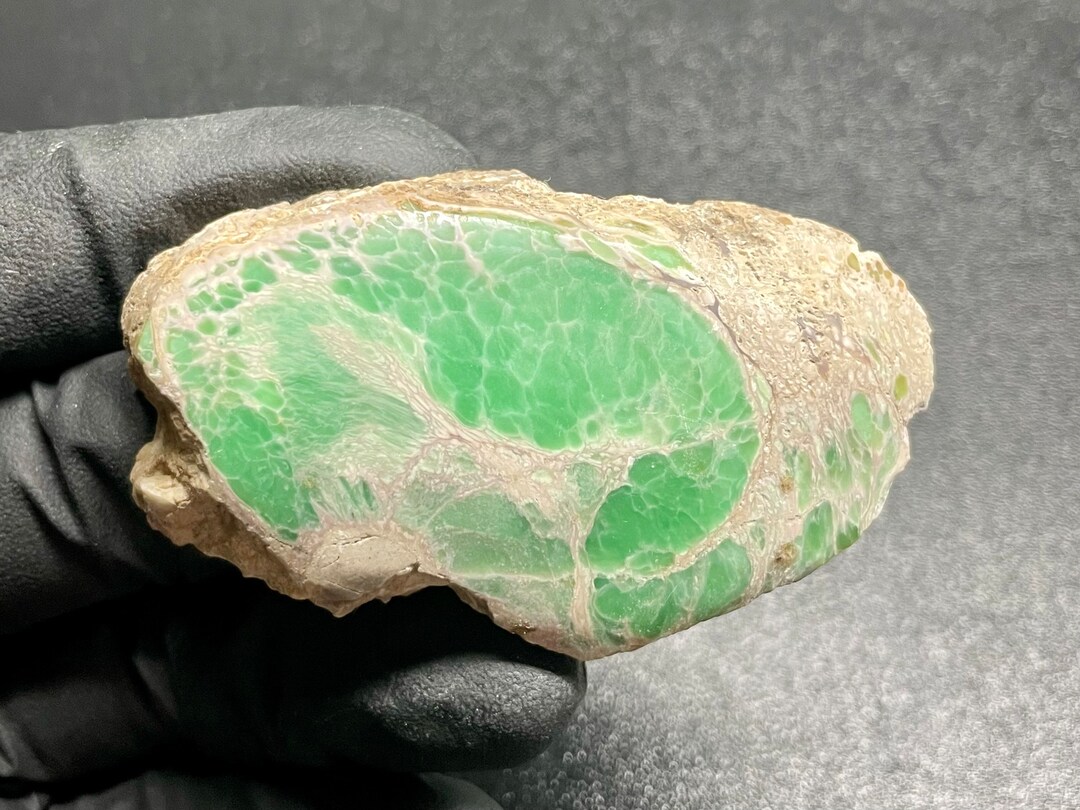 45g Lucin Variscite Slab, Semi-polished Utah Variscite Lapidary Slice ...