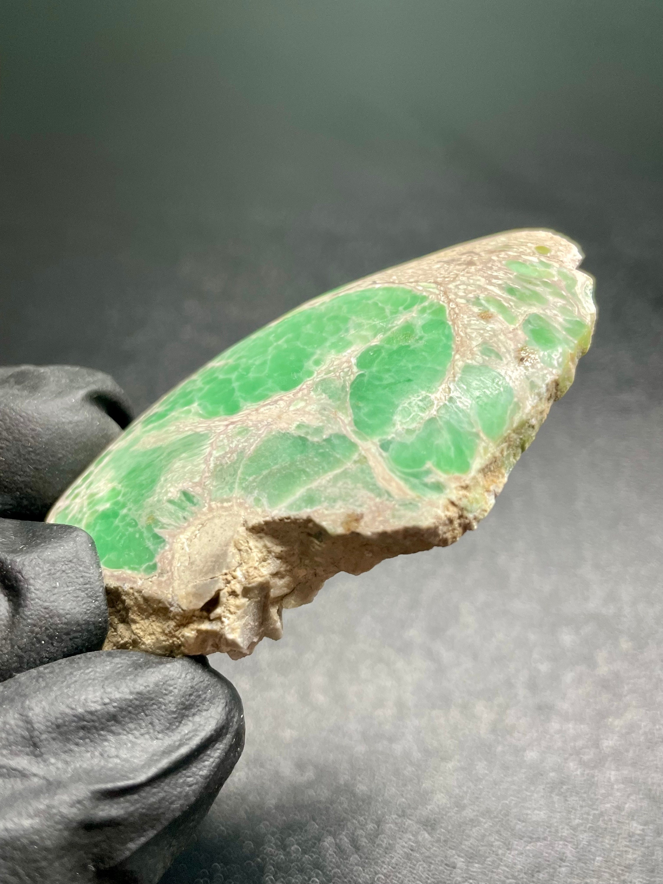 45g Lucin Variscite Slab, Semi-polished Utah Variscite Lapidary Slice ...